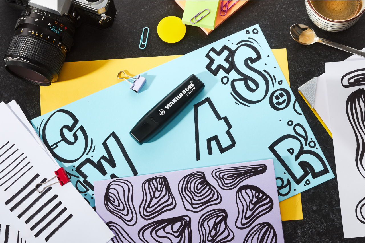 STABILO BOSS ORIGINAL Marker in the color black | STABILO