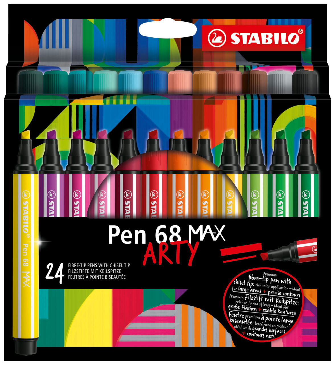 Felt-tip pen with chisel tip STABILO Pen 68 MAX | stabilo.us