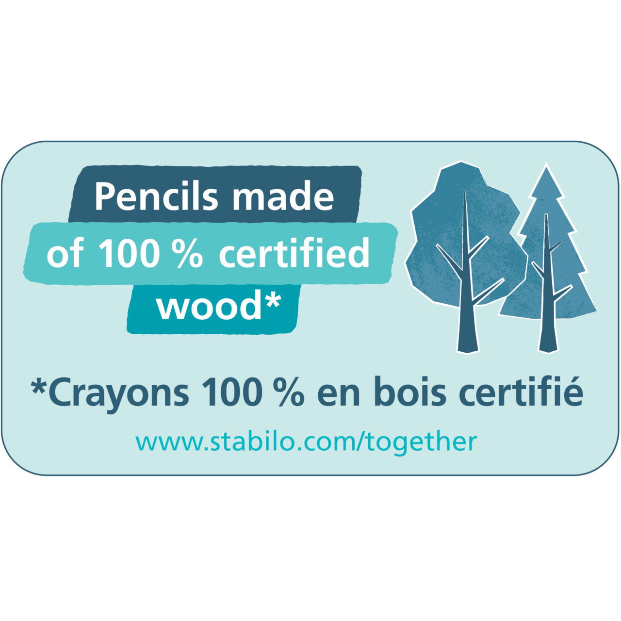 Colored pencil STABILO Trio thick - pack of 24 colors | STABILO